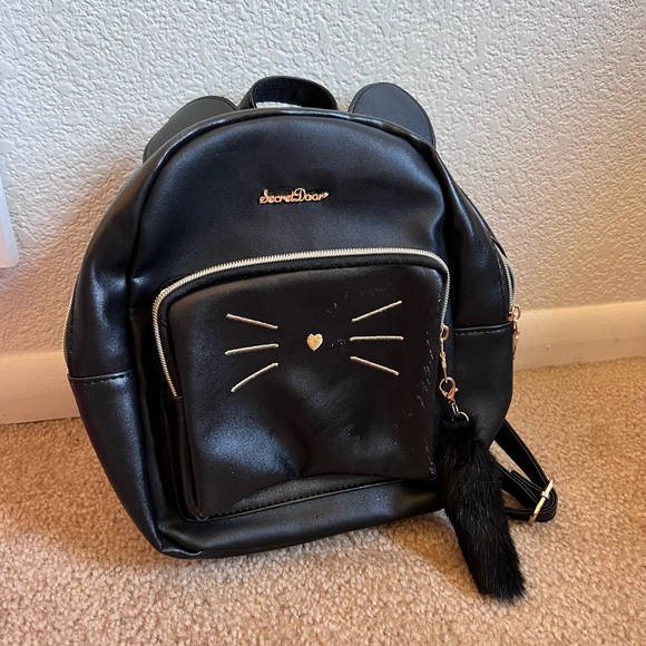 secret door | Bags | Cute Cat Mini Backpack | Poshmark